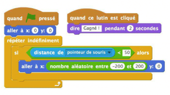 Scratch : corrigé des exercices de programmation en 3ème.