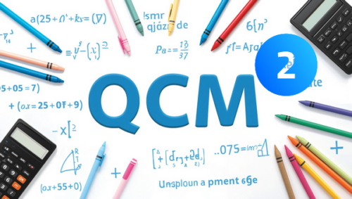 QCM de maths en 2de et exercices pour réviser en ligne.